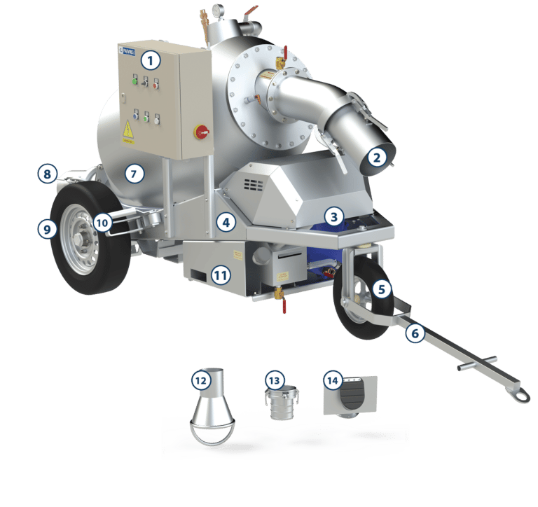 Pescavac 50 Vacuum fish pump - Faivre Aquaculture